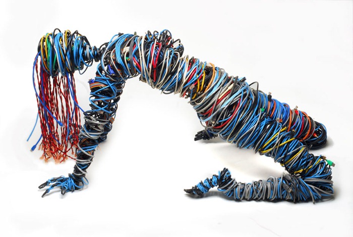 Beautiful Human Form Made With Data Cables | Amusing Planet